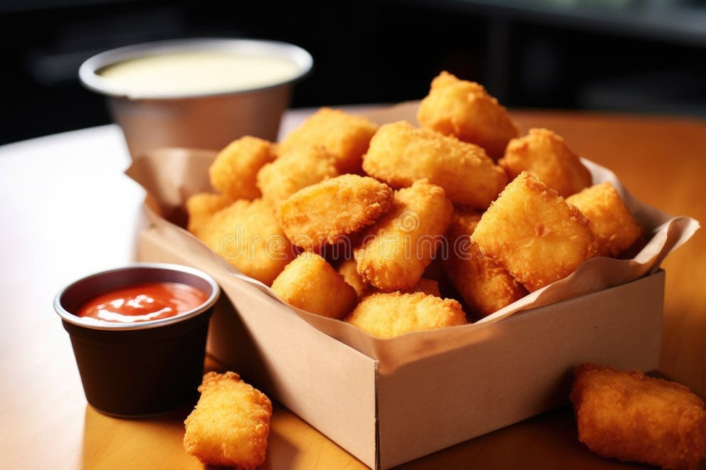 Pile of Nuggets Inside a Take-out Box Stock Photo - Image of nuggets ...