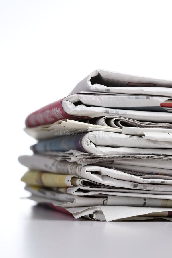 Trash of Old Newspaper for Recycling, Editorial Image - Image of ...