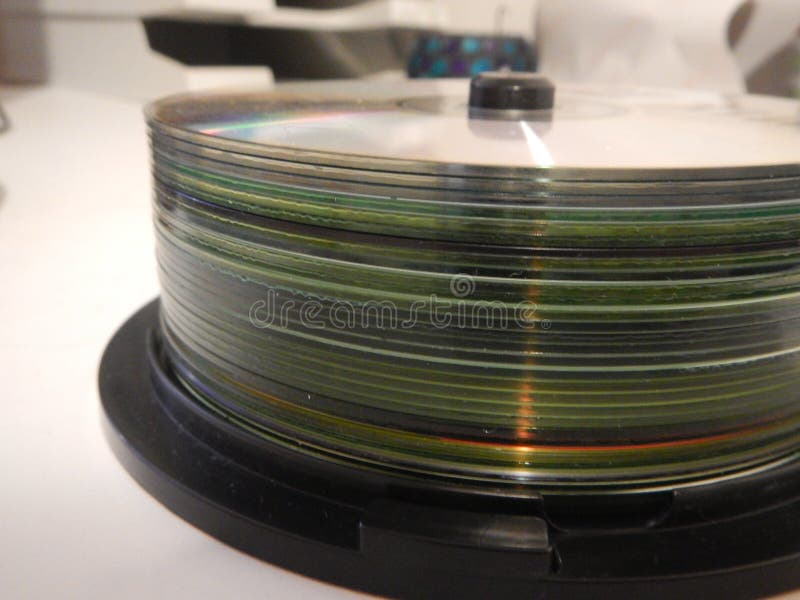 Pile Of Old Compact Disc Box Cd Or Dvd On White Background Isolated ...