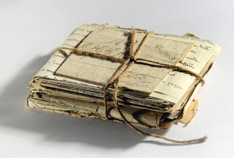 Pile of old aged letters stock image. Image of documents - 38809263