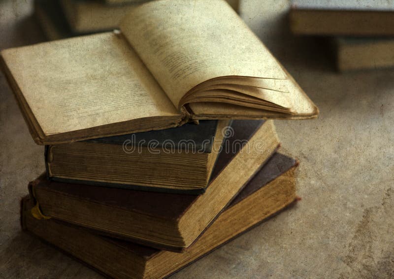 Pile of old books stock photo. Image of information, dusty - 44838398