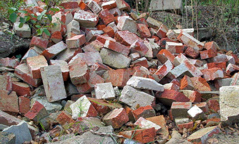 Stack of bricks stock photo. Image of grunge, brickwork - 100792316