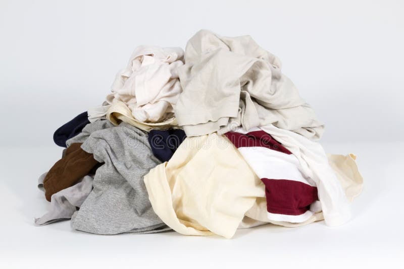 Pile of messy clothes stock image. Image of lots, crumpled - 19135395
