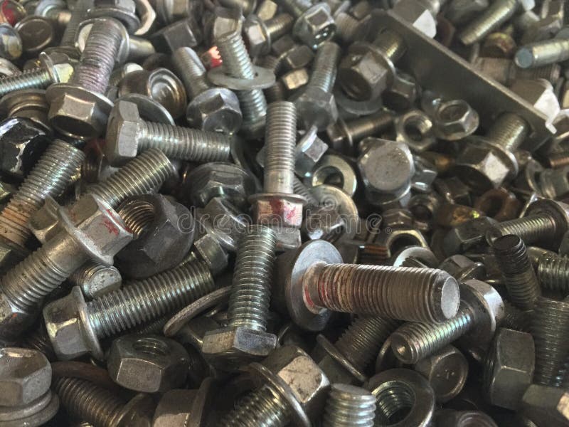 Old nut and bolts stock image. Image of weapon, fasten - 251838249