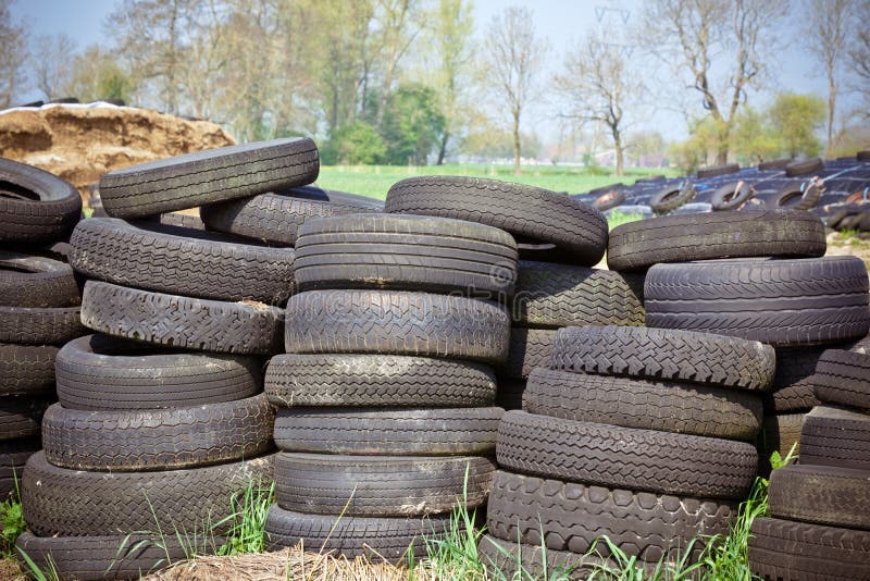 Pile of old tires stock photo. Image of damaged, large - 26529690