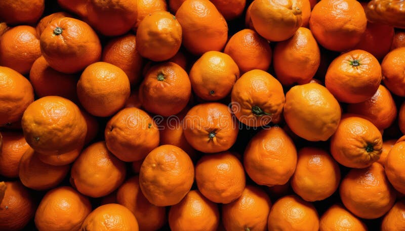 A Pile of Oranges in a Stack Stock Illustration - Illustration of tangy ...