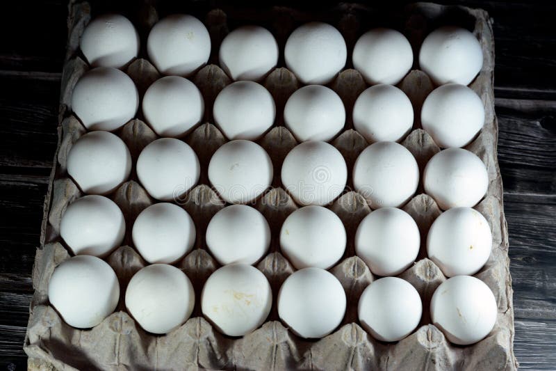 Pile of Organic Fresh and Raw Hen Chicken Eggs, Stack of Eggs and Ready ...