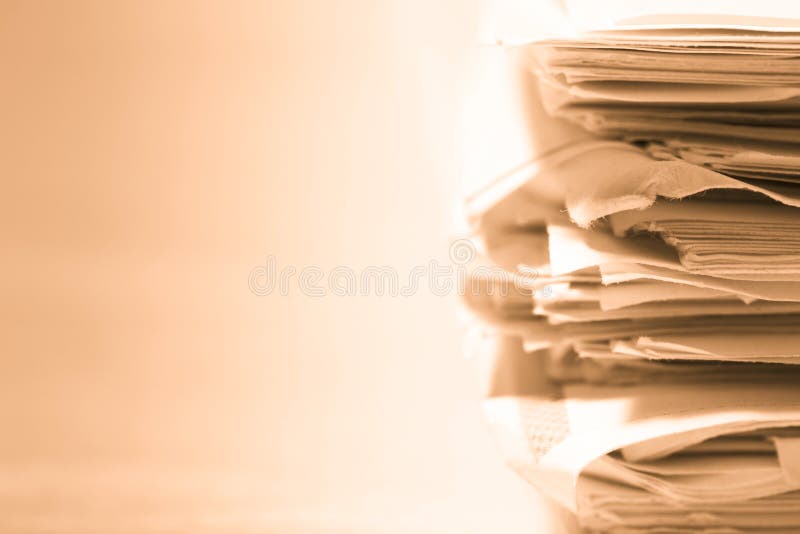 A pile of paper stock photo. Image of correspondence - 22130856