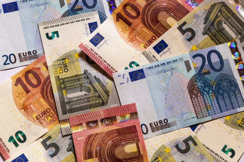 Pile of Paper Euro Banknotes Stock Image - Image of euro, cost: 131523363