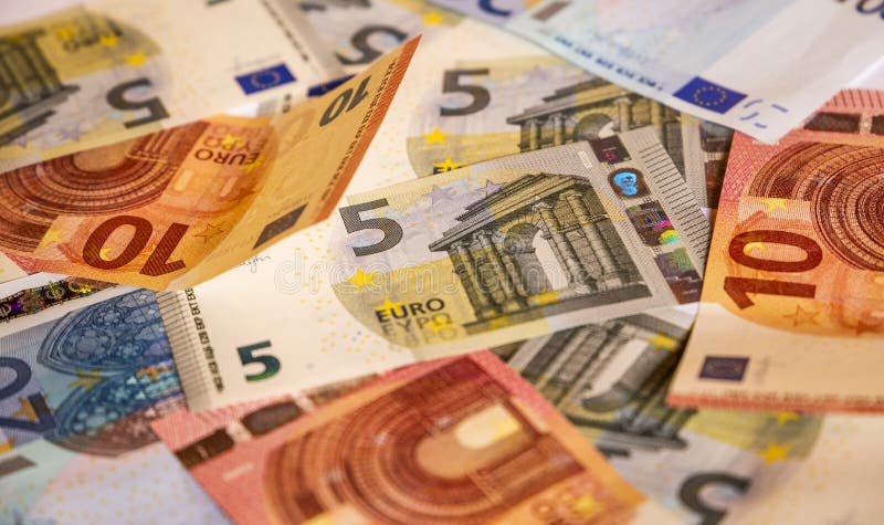 Pile of Paper Euro Banknotes Stock Image - Image of euro, cost: 131523363