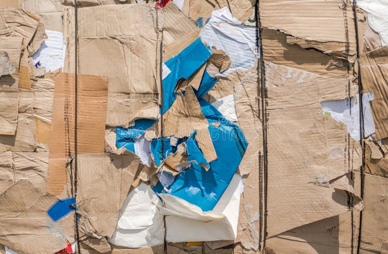 Pile of Paper Ready for Recycling Stock Photo - Image of cardboard ...