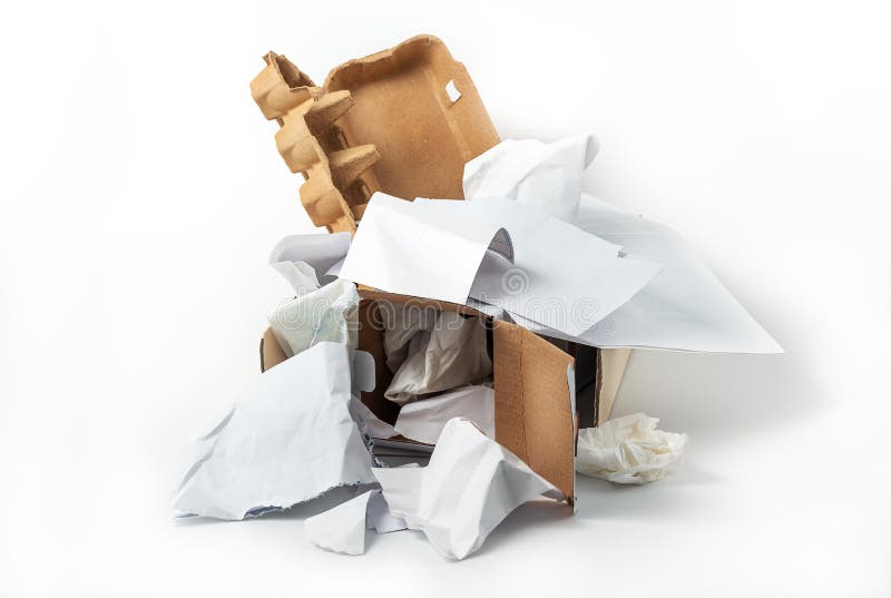 Pile of Paper Ready To Recycle Stock Photo - Image of furniture ...