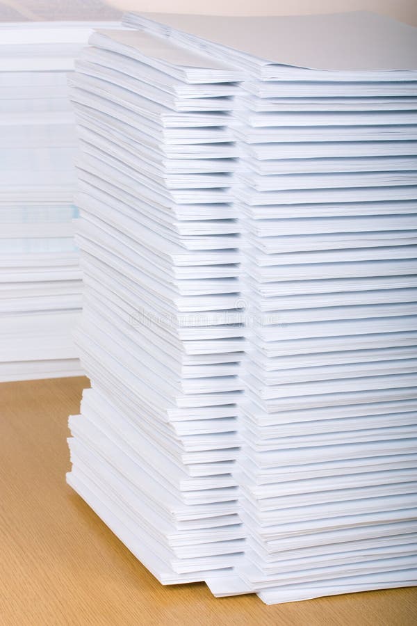 Pile of papers stock photo. Image of workplace, data - 22958046