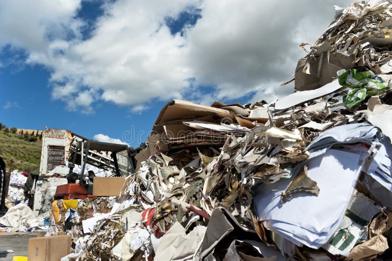 Paper recycling stock photo. Image of scrap, cartons - 30243146
