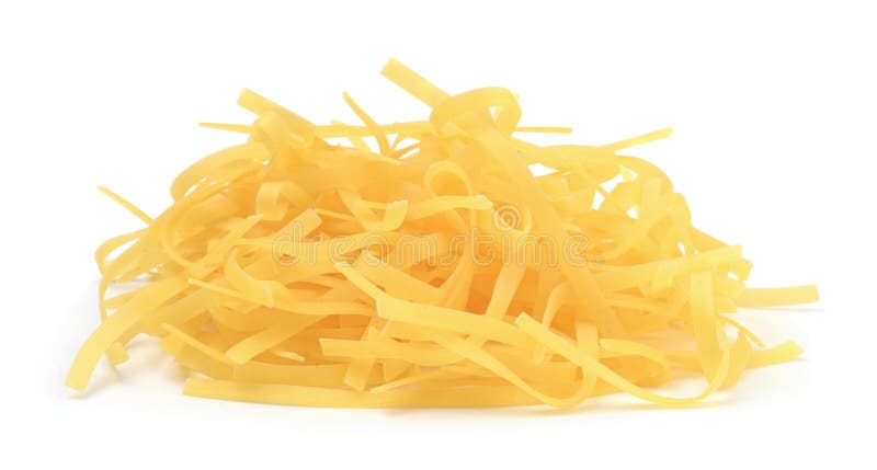 A Pile of Pasta Isolated on a White Stock Image - Image of isolated ...