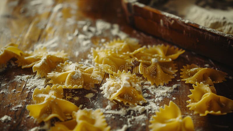 A Pile of Pasta with a Lot of White Powder on it. Generative AI Stock ...