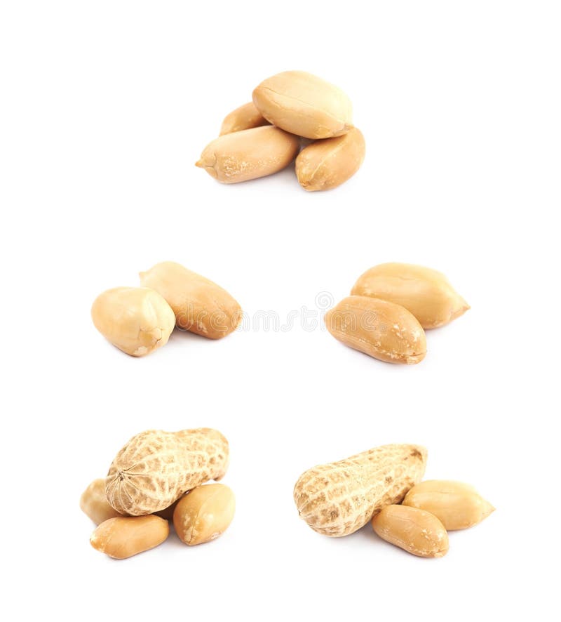 Pile of peanuts isolated stock image. Image of nutrient - 107555953