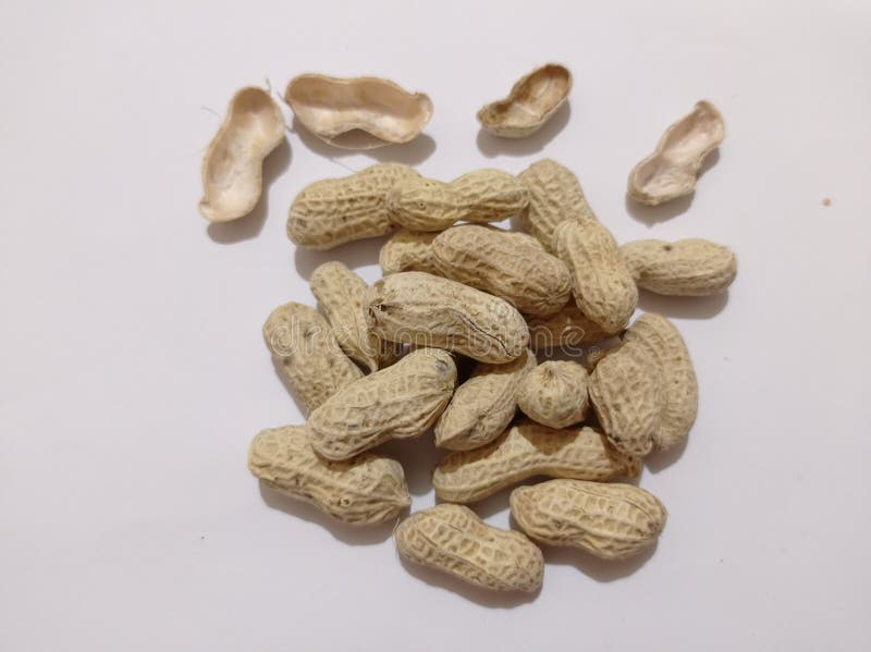 A small pile of peanuts stock image. Image of baking - 214340601