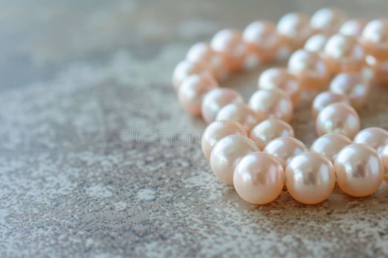 Pile of Pearls. Natural White String of Pearls Stock Image - Image of ...