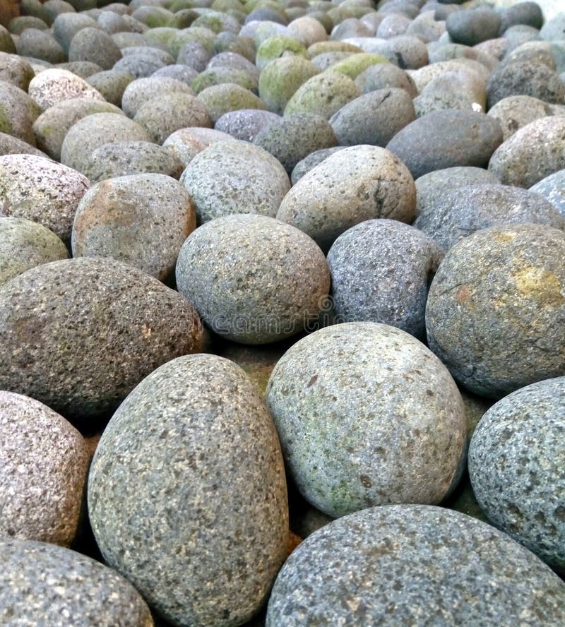 Pile of Pebble and Cobblestone Stock Image - Image of black, closeup ...