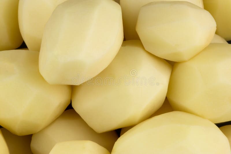 Pile of Peeled and Washed Small Potatoes Stock Photo - Image of peeled ...