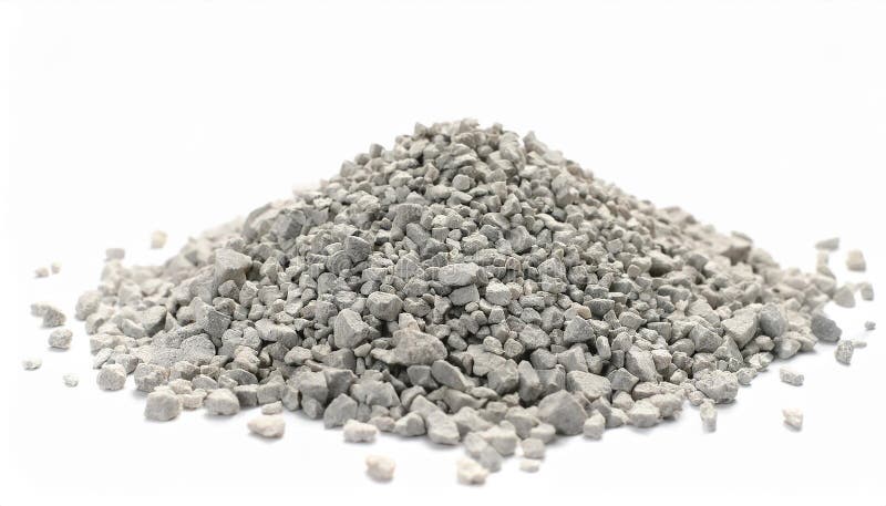 Pile of Perlite Isolated on White Backdrop. Natural Material Stock ...