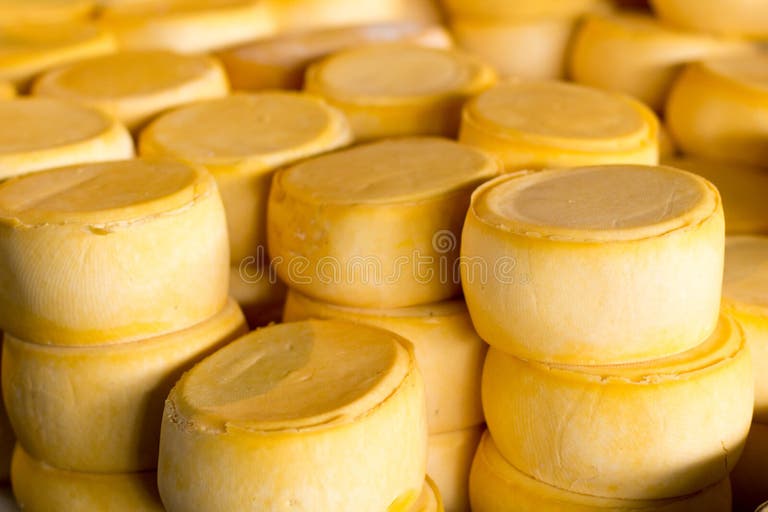 Pile of Peru Cheese on the Cusco Cheese Market Stock Photo - Image of ...