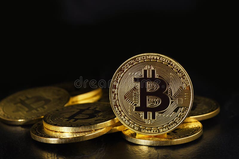 A Pile of Physical Bit Coins Aslo Called Digital Currency or ...