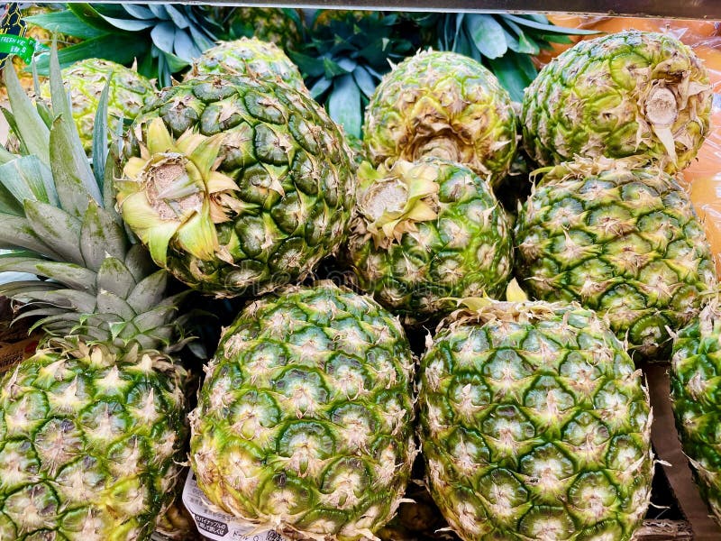 Pile of pineapple stock image. Image of object, pineapple - 345472349