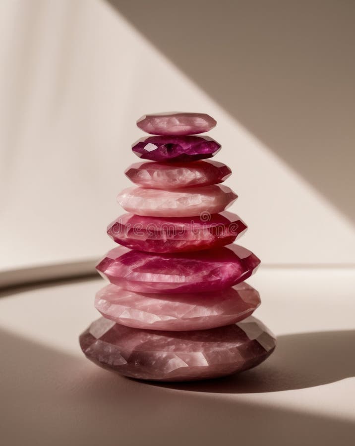 A Pile of Pink Crystals with Crystals of the Same Hue Seated Atop One ...