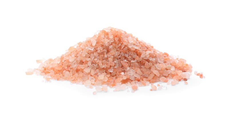 Pile of Pink Himalayan Salt Isolated Stock Image - Image of rough, rock ...