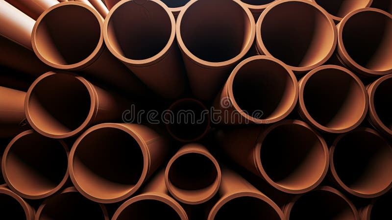 Stack of Pipes stock photo. Image of distribution, industrial - 306564490