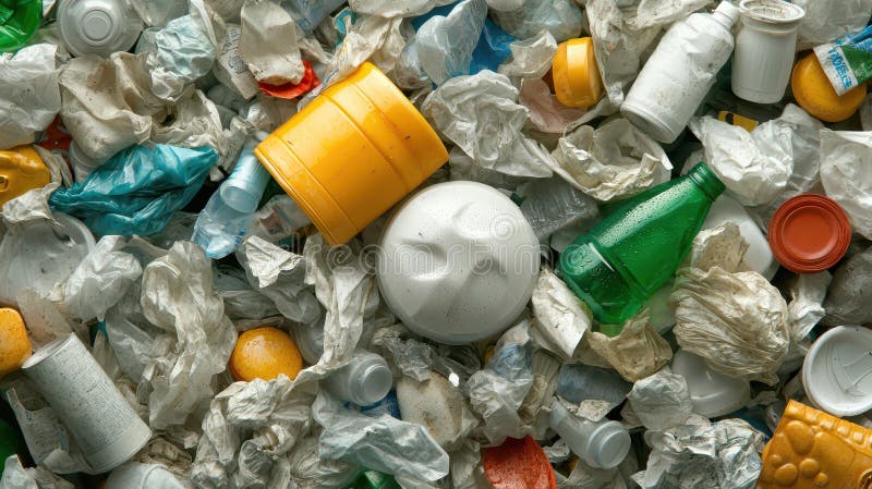 Pile of Plastic Waste, Environmental Pollution from Bottles, Containers ...