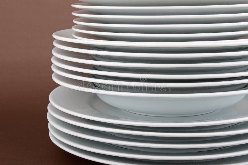Pile of plate and cutlery stock image. Image of plates - 21032347