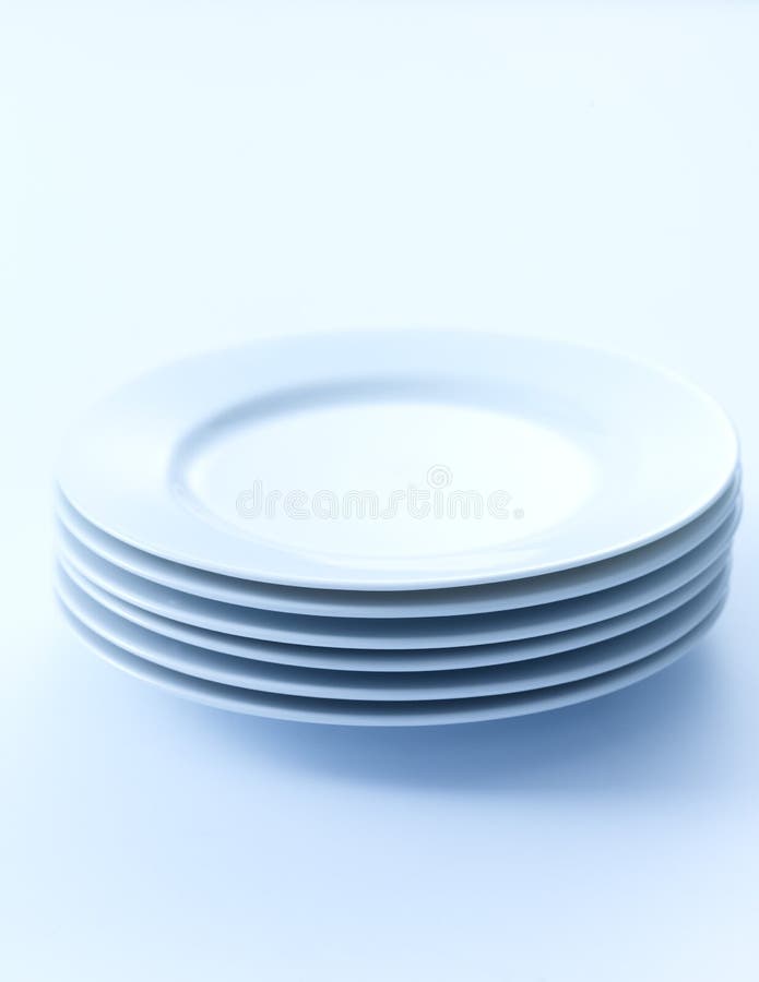 Pile of plates stock photo. Image of empty, blue, plate - 23703936