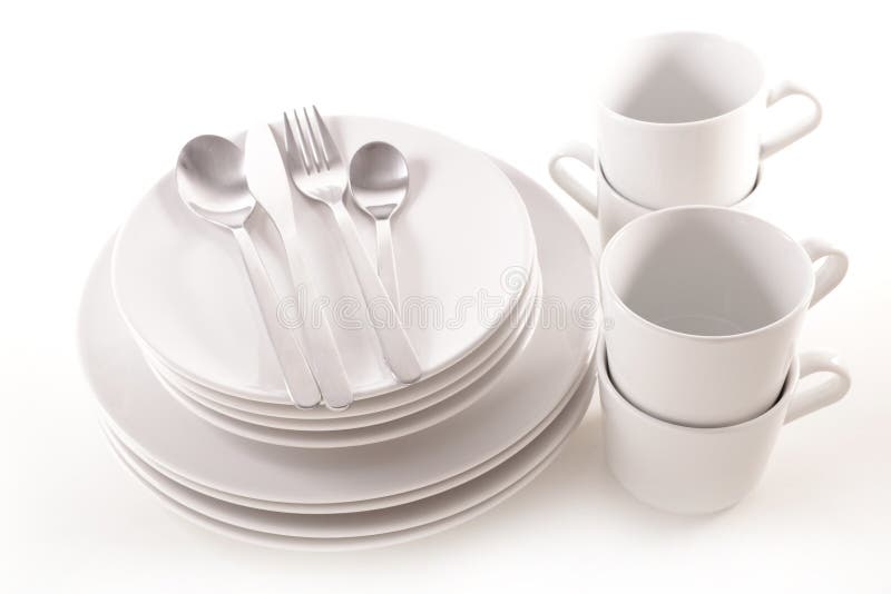 Pile of plates stock image. Image of porcelain, circles - 1955503