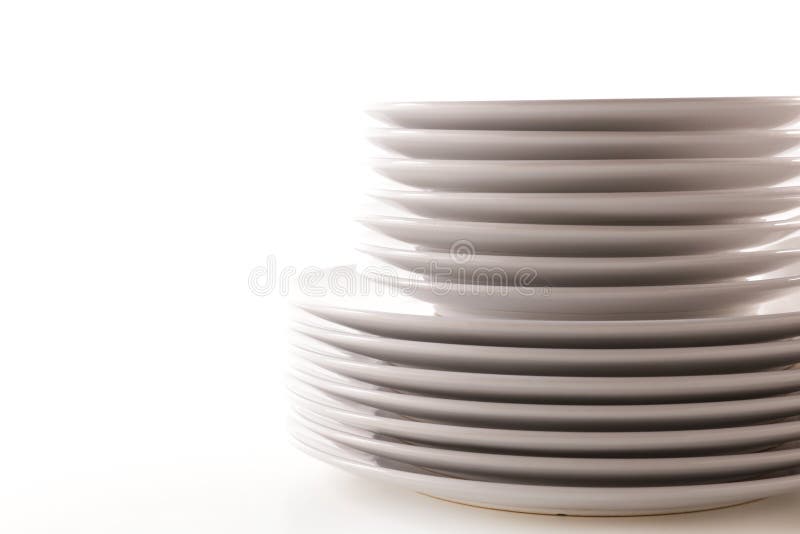Pile of plates stock image. Image of porcelain, circles - 1955503