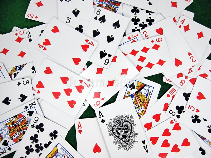 Pile of playing Cards 2 stock photo. Image of numbers - 8208718
