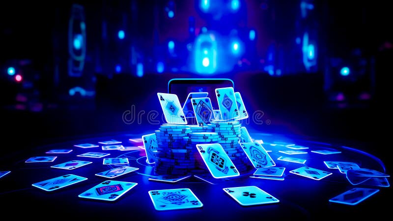 Pile of Playing Cards Sitting on Top of Table Next To Cell Phone ...