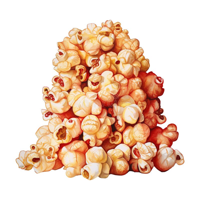 Pile of Popcorn stock image. Illustration of crunchy - 304017211