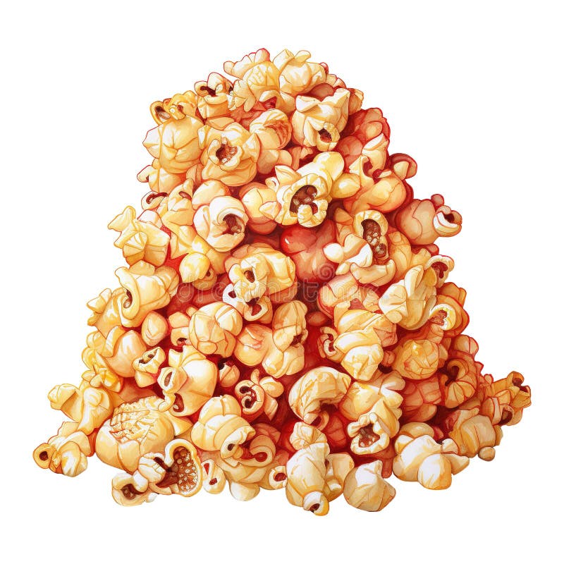 Pile of Popcorn stock photo. Illustration of food, entertainment ...