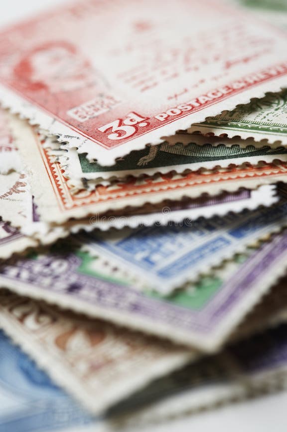 Pile of Postage Stamps editorial stock image. Image of abundance - 30845109