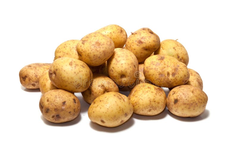 Pile of potatoes stock image. Image of isolated, tuber - 26647933