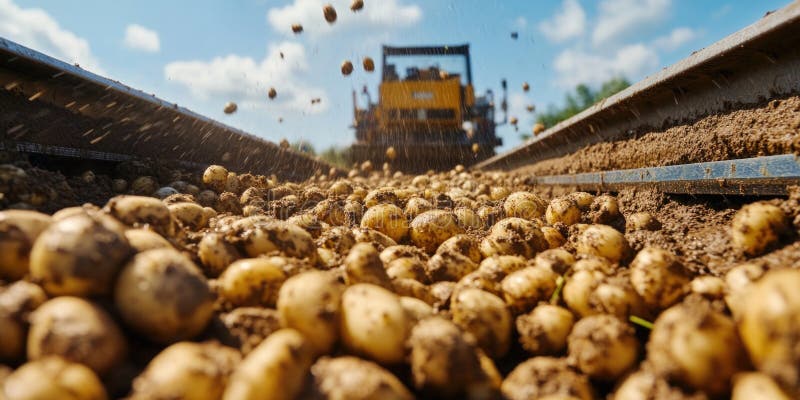 Conveyor Belt Potato Pile Stock Photos - Free & Royalty-Free Stock Photos from Dreamstime