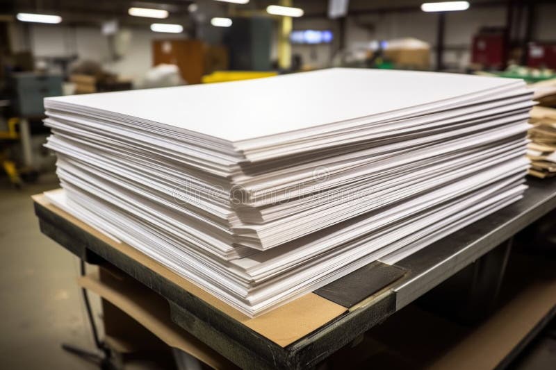 A Pile of Printed Pages Ready To Be Bound Stock Illustration ...