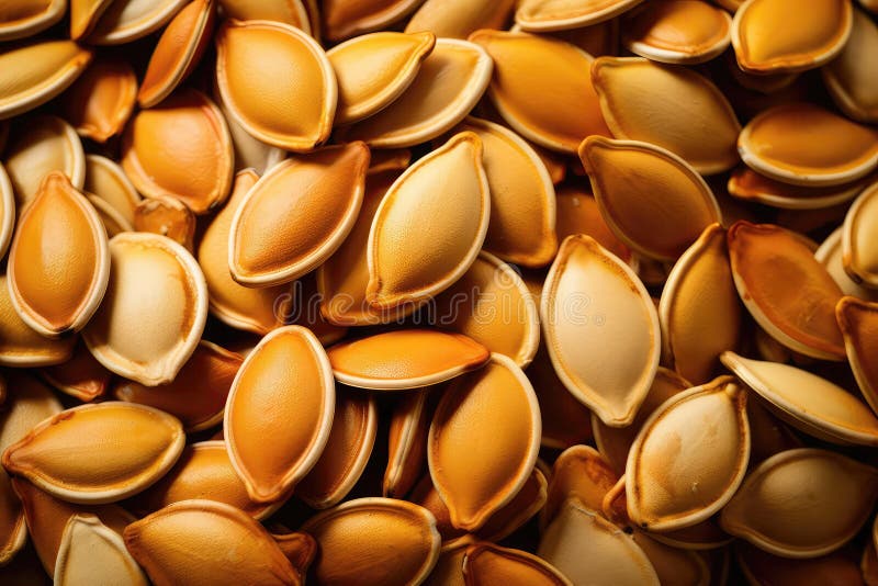 Pile of Pumpkin Seeds stock illustration. Illustration of autumn ...