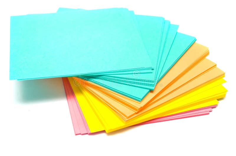 Various color paper stock photo. Image of print, element - 12538434