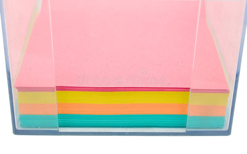 Pile of a Pure Paper for Notes Stock Image - Image of sticky, yellow ...