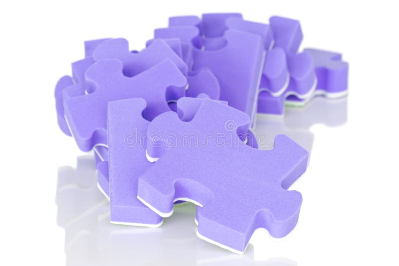 Purple puzzle stock photo. Image of decisions, design, connect - 331958