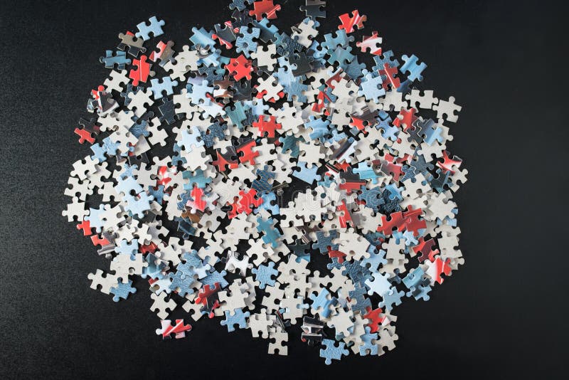 Pile of puzzle pieces stock image. Image of creativity - 87394775